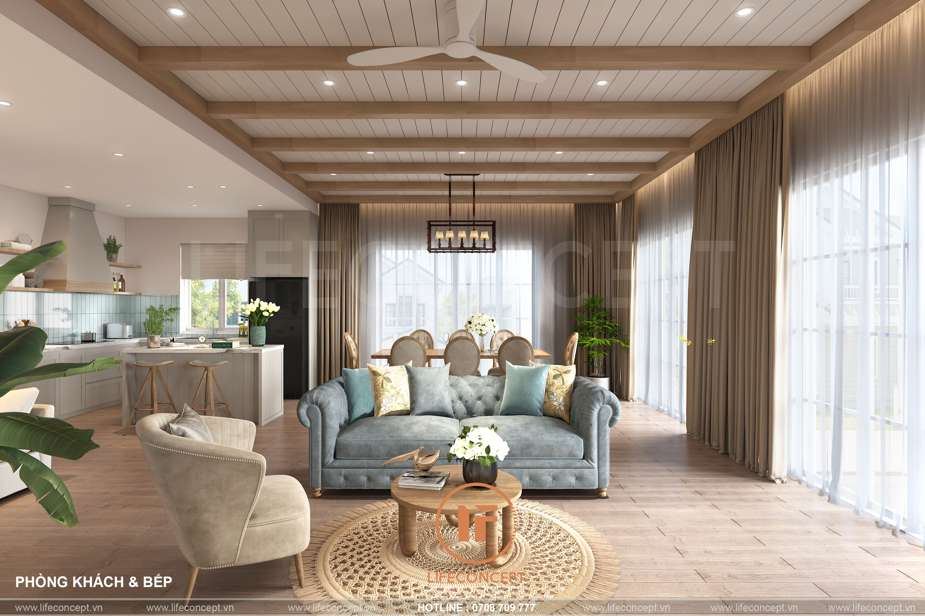 RÈM VẢI CHO VILLA PGA GOLF NOVAWORLD PHAN THIẾT – TINH TẾ VÀ ĐẲNG CẤP